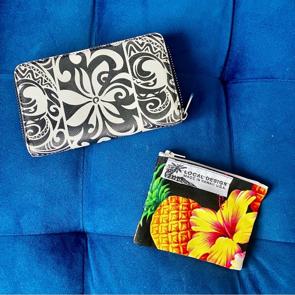 Bags | Happy Wahine Hawaiian Wallet And Coin Pouch | Poshmark